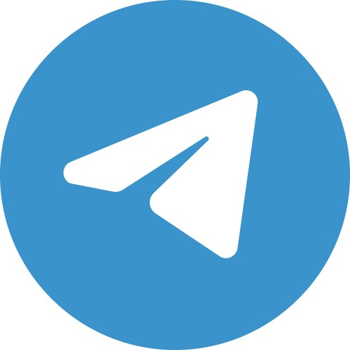 Telegram logo messenger icon realistic social Vector Image