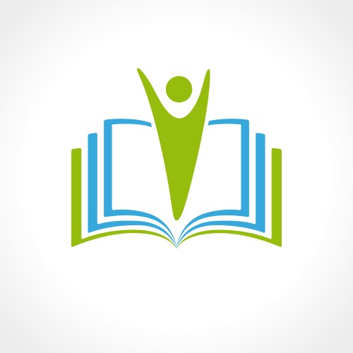 Crossed Book Logo (42020188) – Royalty-Free Vector | VectorStock