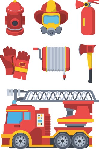 Firefighter id badge design template Royalty Free Vector