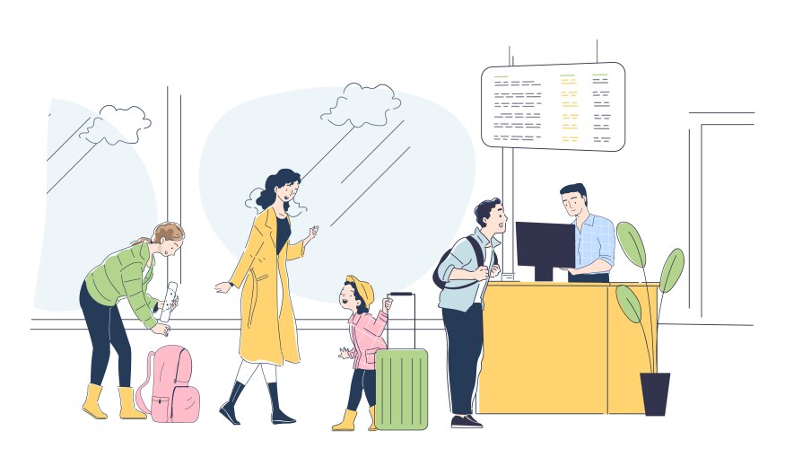 People Queue Vector Images (over 5,400)