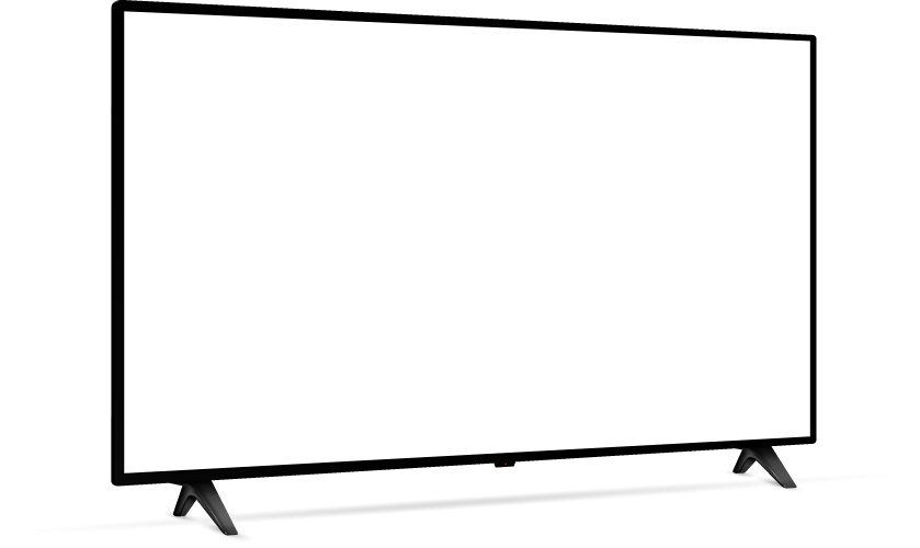 Realistic tv screen smart mockup blank Royalty Free Vector