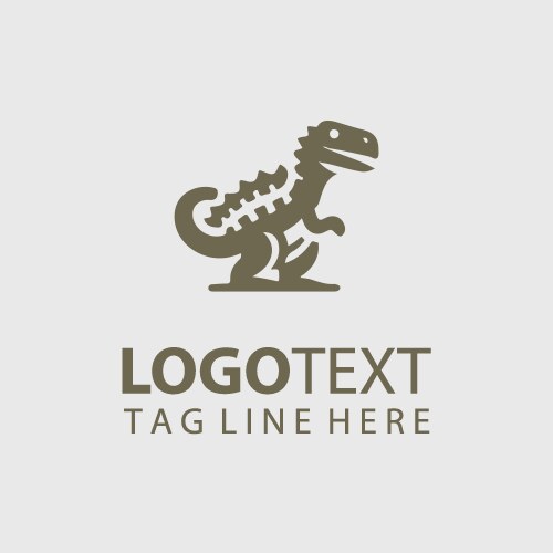 Dino logo Royalty Free Vector Image - VectorStock
