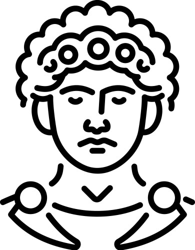 Black and White Greek Gods Vector Images (over 6,700)