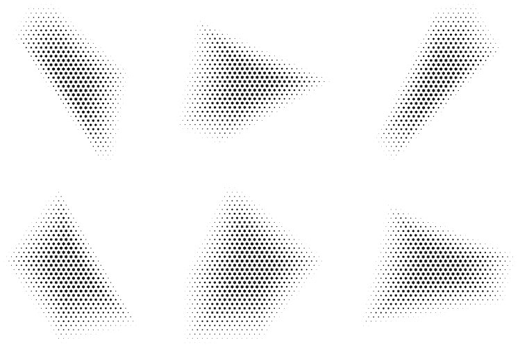 Halftone star pattern reprographic technique Vector Image