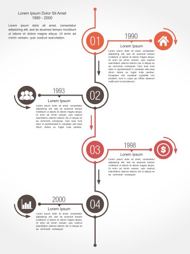 Timeline infographics Royalty Free Vector Image