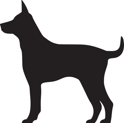 Australian kelpie - minimalist and flat logo Vector Image