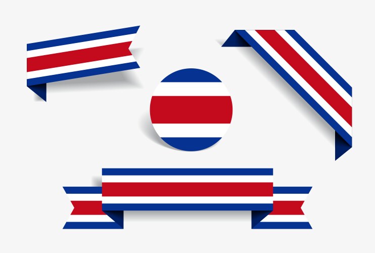 Photo of costa rica flag Royalty Free Vector Image