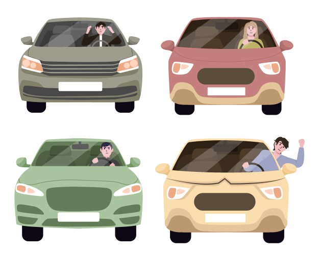 Angry Driver Vector Images (over 520)