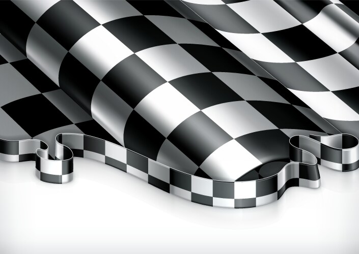 Checkered corner red Royalty Free Vector Image