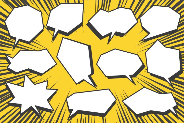 Anime Comic Bubble Vector Images (over 5,600)