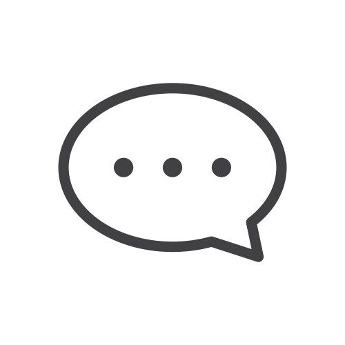 Write comment icon set positive feedback Vector Image