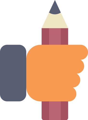 Hand Holding Pencil Vector Images (over 4,700)