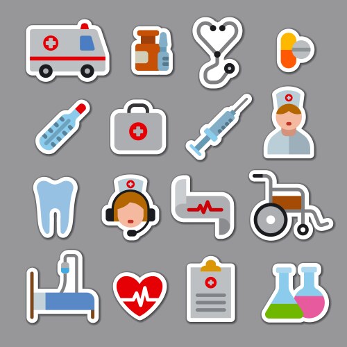 Doctor Stickers Vector Images (over 9,400)