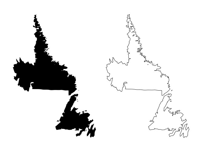 Newfoundland Map Vector Images (over 480)