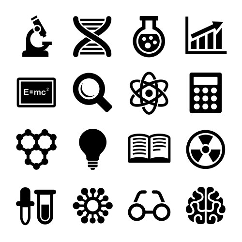 Basic icons Royalty Free Vector Image - VectorStock