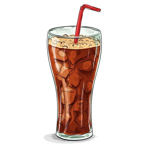 Scary cola tin zombie cartoon Royalty Free Vector Image