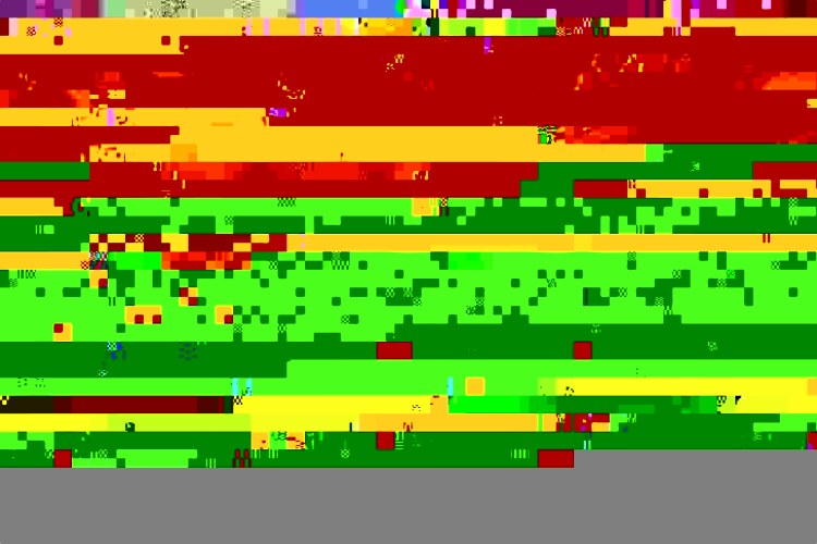 Glitch background corrupted image file Royalty Free Vector