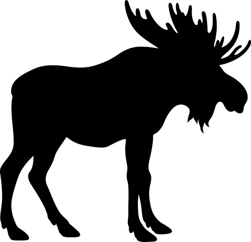 Moose Black and White Vector Images (over 6,100)