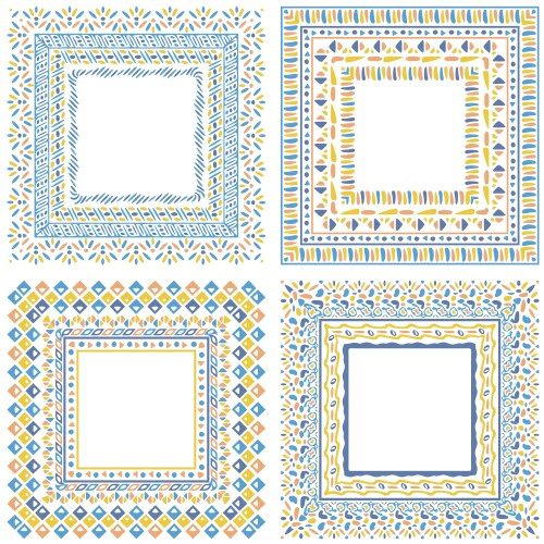 Vintage pattern and frame for design Royalty Free Vector