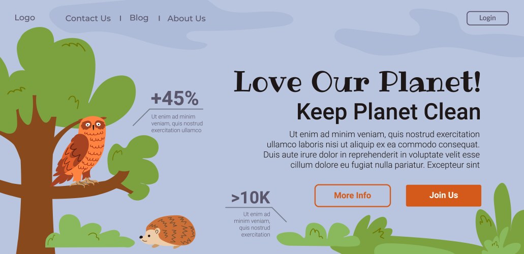 Infographics - lets keep the planet clean using 5 Vector Image