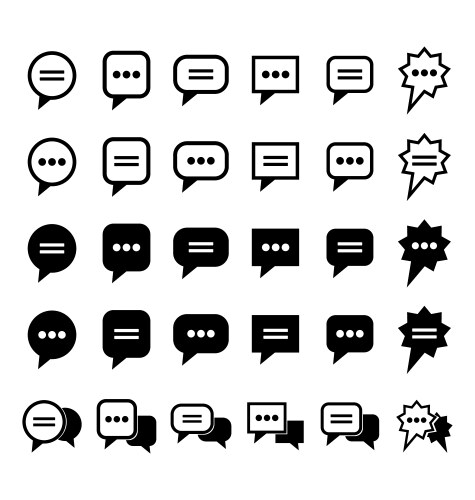 Speech Shape Vector Images (over 110,000)