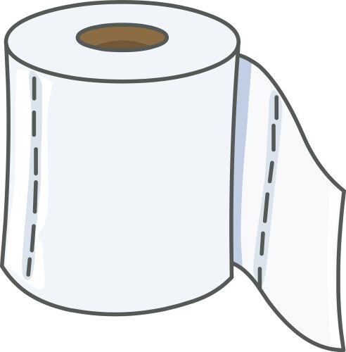 Toilet paper cartoon Royalty Free Vector Image