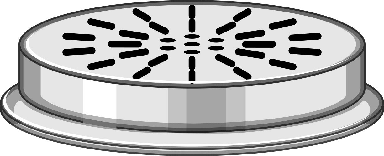 Stormwater drain cover cartoon Royalty Free Vector Image