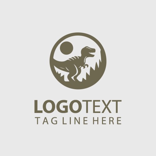 Dino logo Royalty Free Vector Image - VectorStock