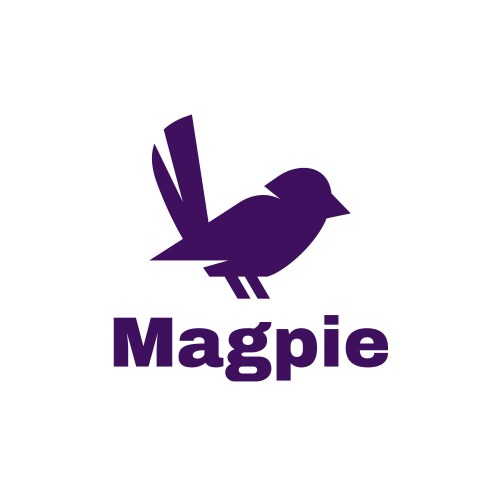 Taiwan blue magpie symbol urocissa Royalty Free Vector Image