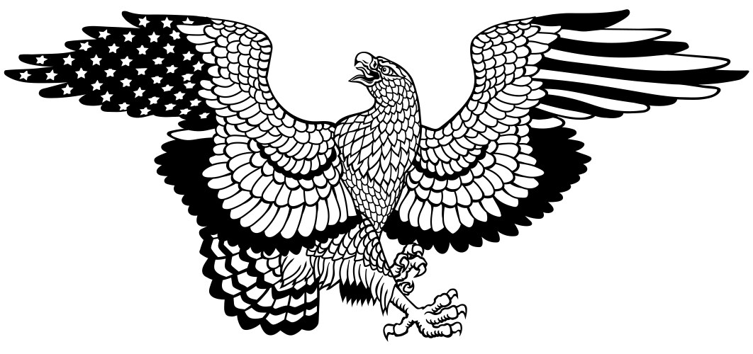 Free American Flag Black and White Vector Images (over 1,800)