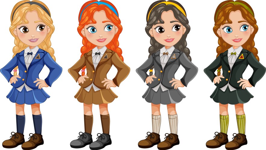 School Uniform Cartoon Vector Images (over 12,000)