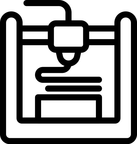 3d Printing Software Creating Digital Model Vector Image