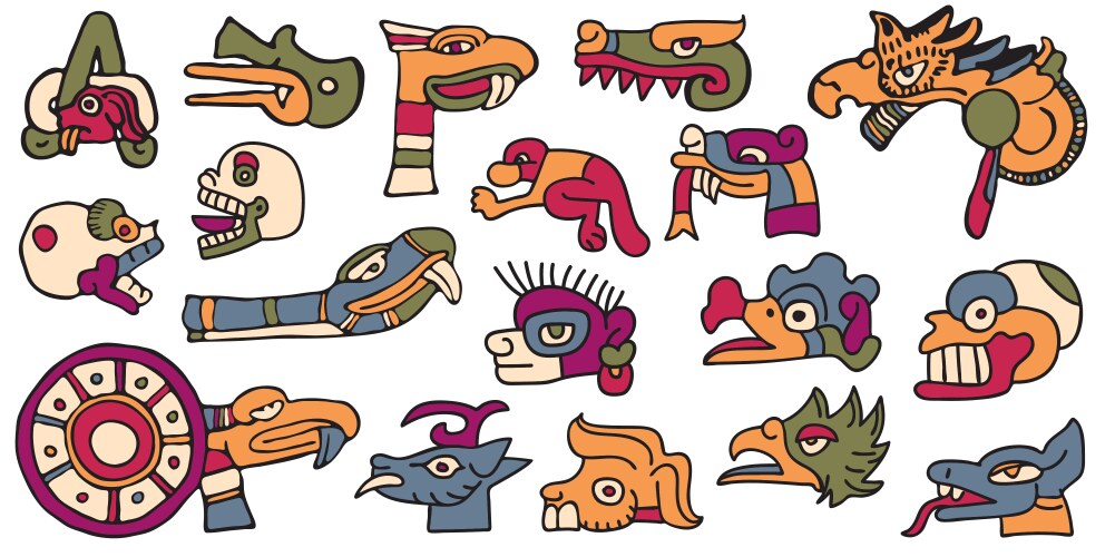 Ehecatl Symbol Tonacatecuhtli, Tepeyollotl, Codex Borgia,