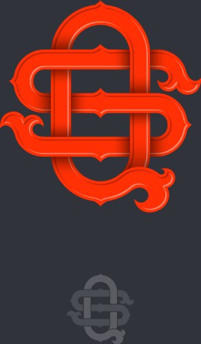 Intertwined letters Vector Images & Graphics for Commercial Use ...