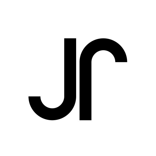 Jr letter monogram logo icon design Royalty Free Vector