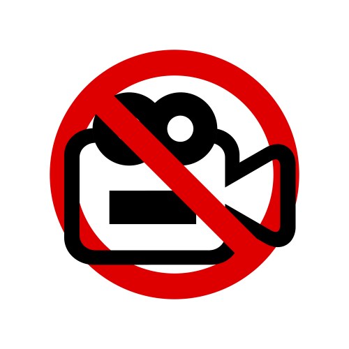 No Recording Sign Vector Images (over 2,200)