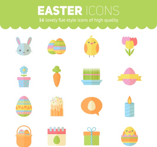 Easter design elements Royalty Free Vector Image