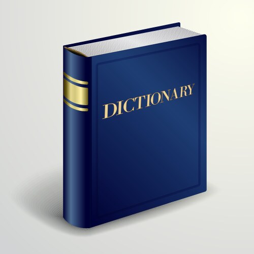 Black realistic blank book cover Royalty Free Vector Image