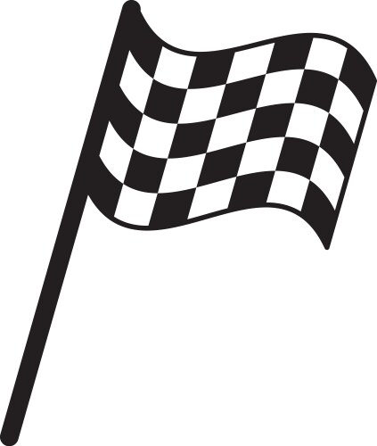 Realistic 3d detailed racing start line Royalty Free Vector