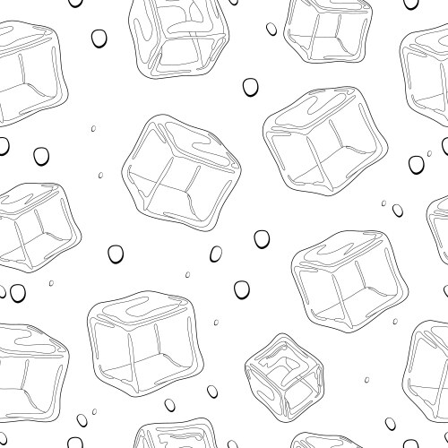 Ice cube Royalty Free Vector Image - VectorStock