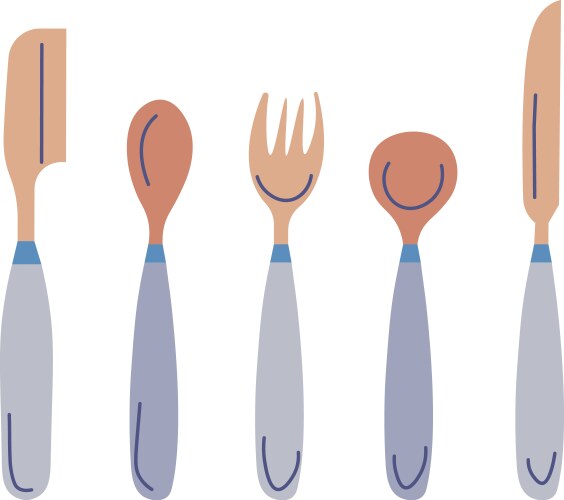 Cartoon forks spoon Vector Images & Graphics for Commercial Use ...