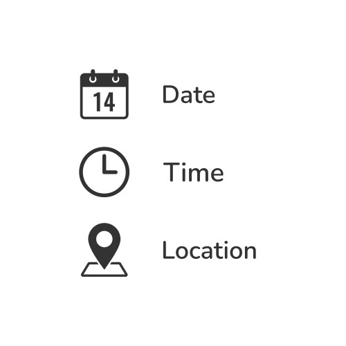 Date and Time Location Icon Vector Images (over 1,300)