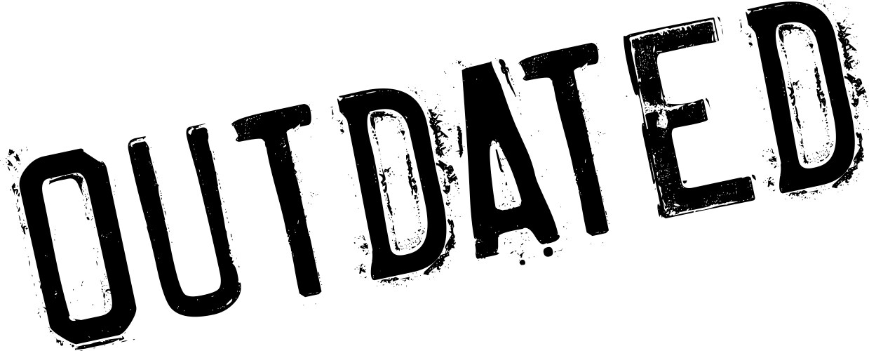 Outdated rubber stamp Royalty Free Vector Image