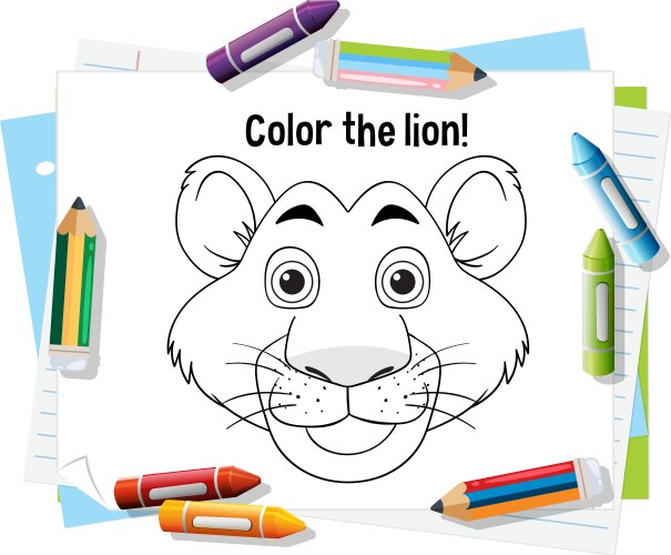 Wild Animal Coloring Pages Vector Images (over 16,000)