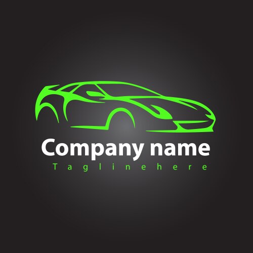 High quality custom car logo designs template Vector Image