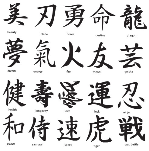 Free Kanji Vector Images (over 130)