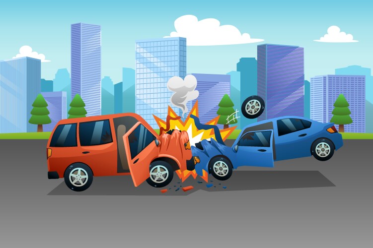 Car Crash Drawing Accident Vector Images (over 680)