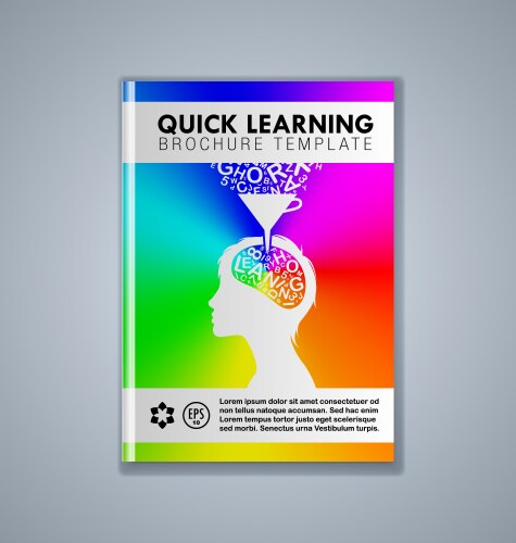 Quick learning silhouette Royalty Free Vector Image