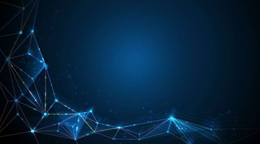 Global network connection concept big data Vector Image