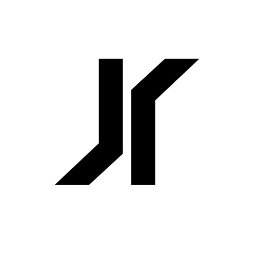 Jr letter monogram logo icon design Royalty Free Vector